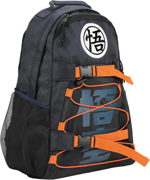 Dragon Ball Z Kanji Symbols Blue Built-Up Backpack